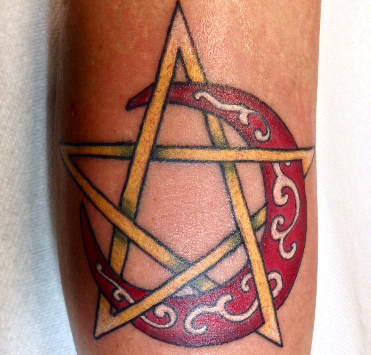 Wiccan Pentagram Tattoo